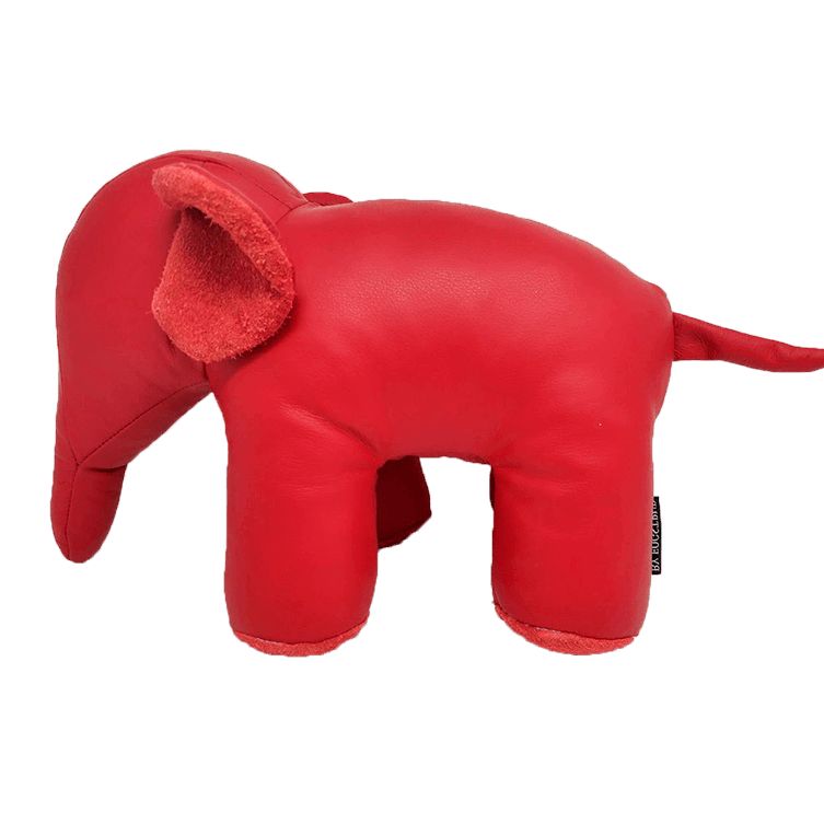 Læder elefant medium | rød – By Fogstrup